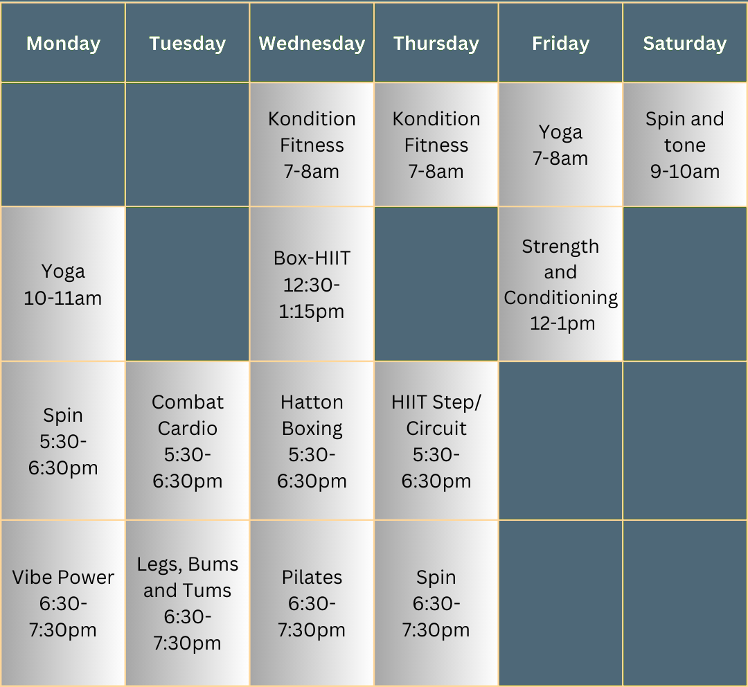 Fitness Classes - Kondition Studio